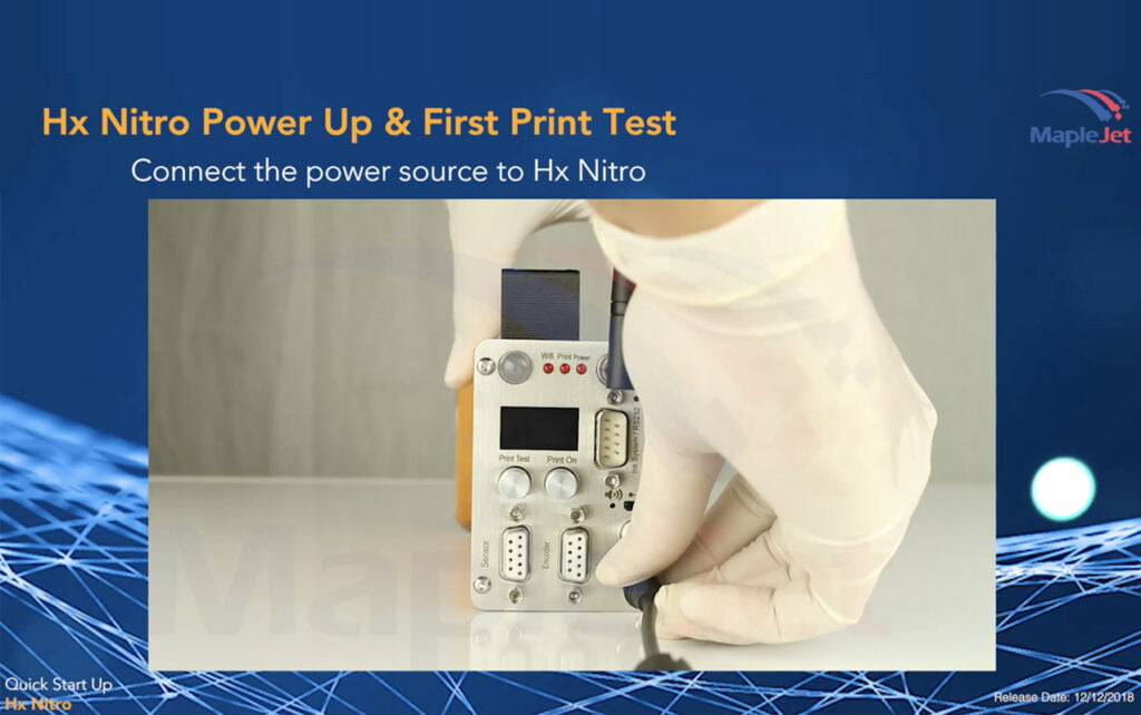 Hx Nitro Industrial TIJ Printer with 10mm Throw Distance