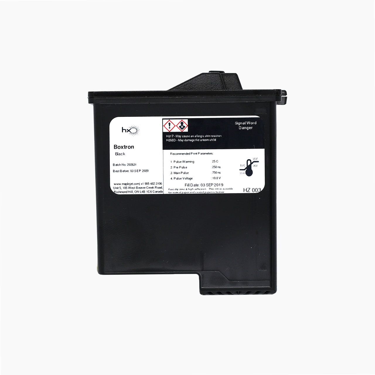 Boxtron Colored Ink Solution for porous and semi-coated paper