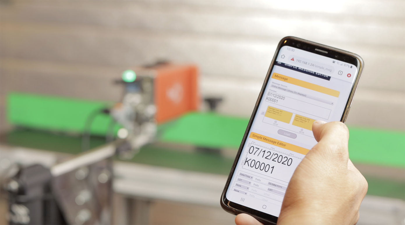 Hx Nitro message entry is easier than other ink jet printer